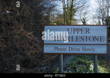 The village of Upper Harlestone Northamptonshire Stock Photo - Alamy