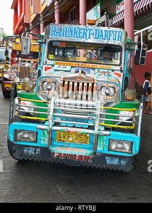 Jeepney Philippine rural road Street Scene Puerto Galera, Oriental ...