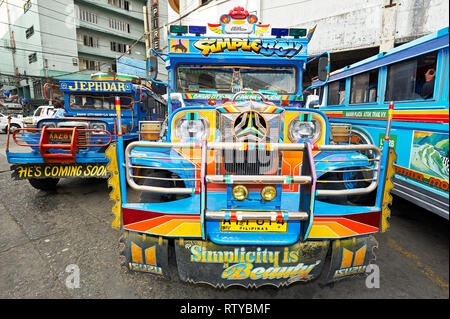 Jeepney Philippine Jeep Street Scene Puerto Galera, Oriental Mindoro ...