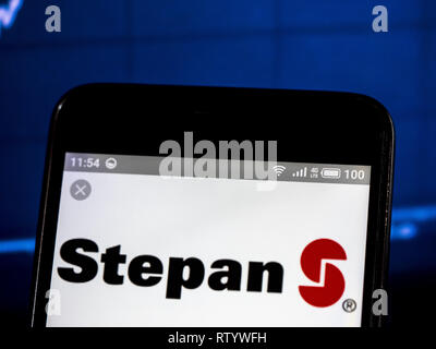 Stepan Company logo seen displayed on smart phone Stock Photo - Alamy