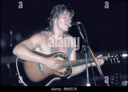 Singer, songwriter and actor Jack Wagner is shown performing on stage ...