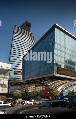 New & modern Vattanac Capital bank building, which includes an indoor ...