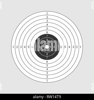 Blank template for sport target shooting competition. Shooting range ...