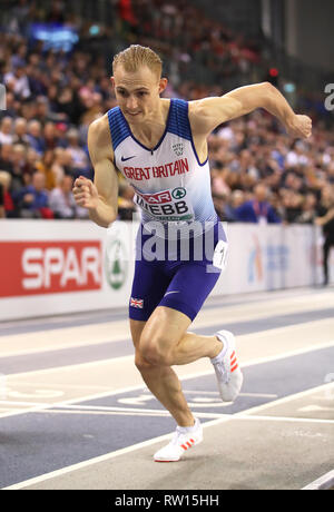 The start of the 800m final: (l-r) Great Britain's John Parlett, France ...