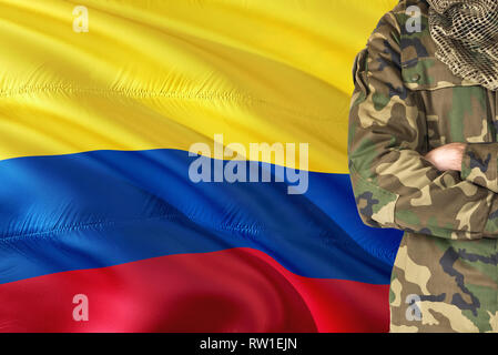 Colombian soldier on patrol Stock Photo - Alamy