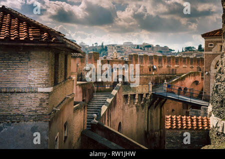 Interior of Castle Saint Angelo in Rome Stock Photo - Alamy