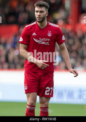 Aberdeen's Connor McLennan during the Scottish Premiership match at ...