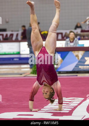 Denton, TX, USA. 3rd Mar, 2019. Arozona's Courtney Cowles performs on ...