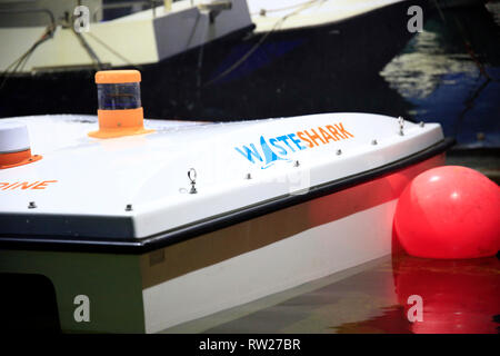 WasteShark makes its UK debut in the seaside town of Ilfracombe, the ...