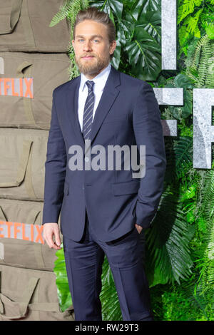 Actor Charlie Hunnam attends the "Triple Frontier" World Premiere at ...