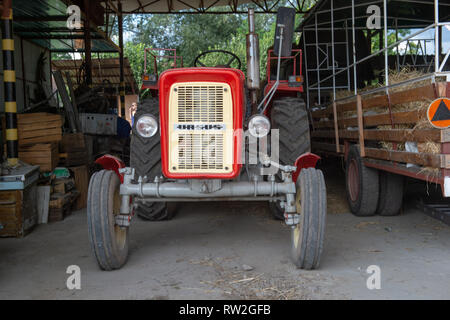 Old polish farm tractor Ursus C-355. That type has been produced ...