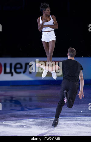 Vanessa James and Morgan Cipres from France figure skate at the 44th ...