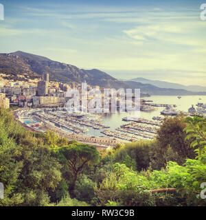 Panorama of Monaco from above Stock Photo - Alamy
