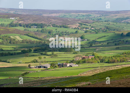 Castleton, North York Moors from the Aire, North Yorkshire Stock Photo ...