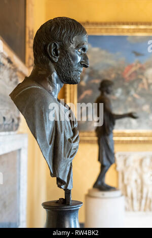 Rome. Italy. Capitoline Brutus, portrait bust of Lucius Junius Brutus ...