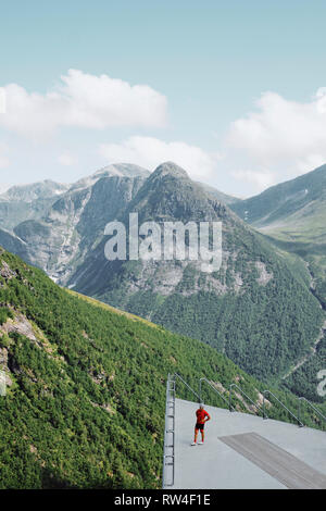 The viewpoint at Utsikten is one of the spots that offer fine views of ...