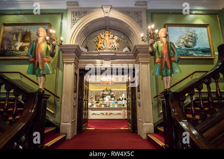 Fortnum and Mason department store interior, Piccadilly, London UK ...