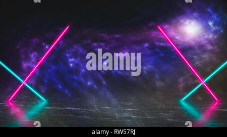 Colorful lights on dark background Stock Photo - Alamy