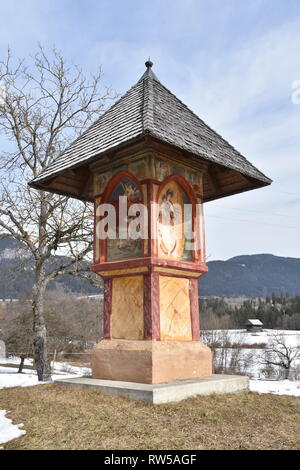 Sankt Stefan, St. Stefan, Gailtal, Kärnten, Bildstock, Armesünderkreuz ...