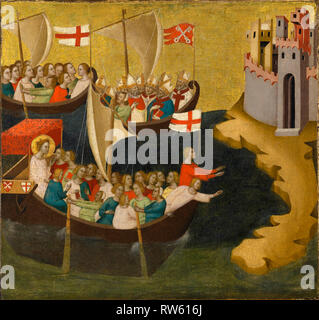 Arrival of Saint Ursula at Cologne, about 1333. Additional Info: Three ...