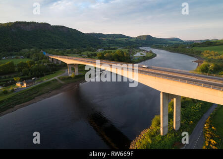 An aerial image showing Friarton Bridge crossing the River Tay near ...