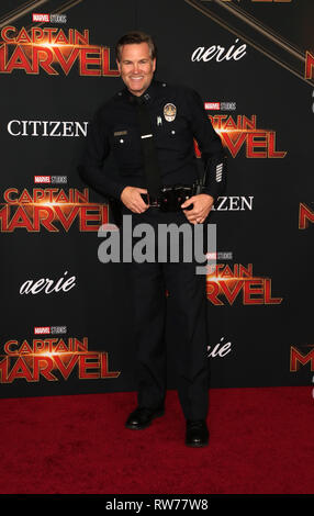 LOS ANGELES, CA - MARCH 4: LAPD Captain Cory Palka, at the world ...