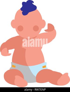 Avatar baby icon over white background, vector illustration Stock ...