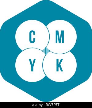 CMYK circles icon, simple style Stock Vector Image & Art - Alamy