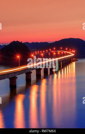 Shimonoseki, Yamaguchi Prefecture, Japan at Tsunoshima Bridge over the ...