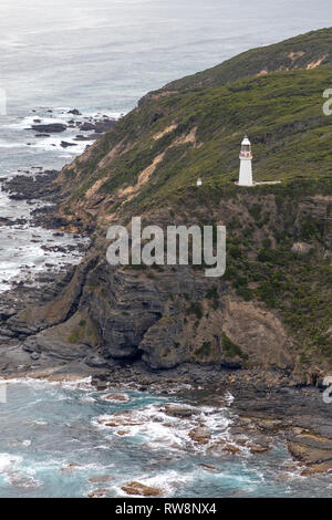 Melbourne Australia. Aerial view of Lighthouse in Port Phillip Bay at ...
