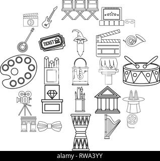 Liberal arts line icons collection. Humanities, Philosophy, Literature ...