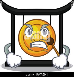 cartoon character of chinese gong with angry face Stock Vector Image ...