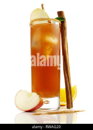 fruity cocktail with apple Stock Photo - Alamy
