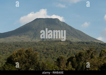 Mt. Gahinga (3,474 meters), volcano in Mgahinga Gorilla National Park ...