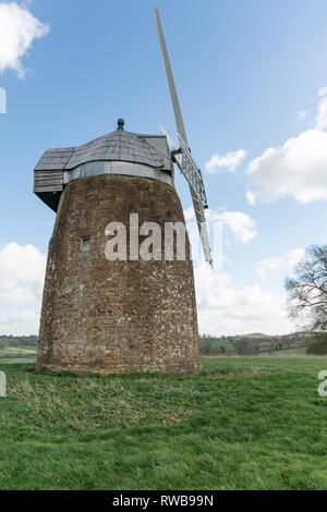 Upper Tysoe Windmill 18th century restored in the 1970s. An example of ...