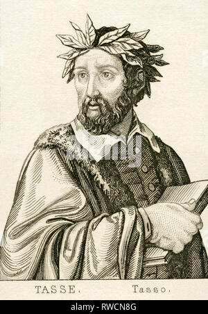 Torquato Tasso, Italian poet of the 16th century, Italy, 1890 Stock ...