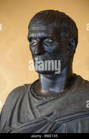 Rome. Italy. Capitoline Brutus, portrait bust of Lucius Junius Brutus ...