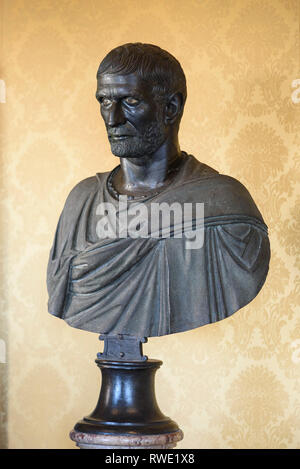 Rome. Italy. Capitoline Brutus, portrait bust of Lucius Junius Stock ...