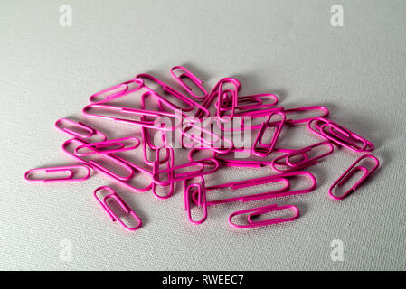A Studio Photograph of Pink Paperclips Stock Photo - Alamy