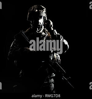U.S. Marine raider armed with carbine assault rifle Stock Photo - Alamy