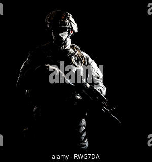 U.S. Marine raider armed with carbine assault rifle Stock Photo - Alamy