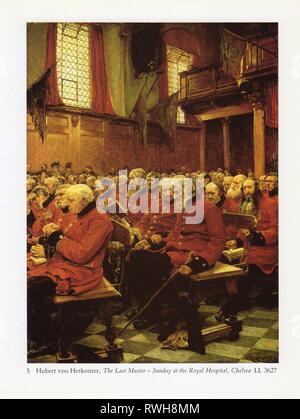 HUBERT von HERKOMER (1849-1914) English painter. His 'Hard Times' Stock ...