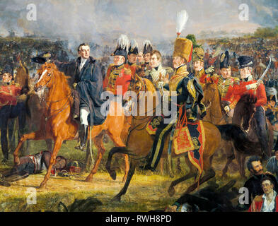 The Battle of Waterloo painting 1824 Jan Willem Pieneman ( detail ...