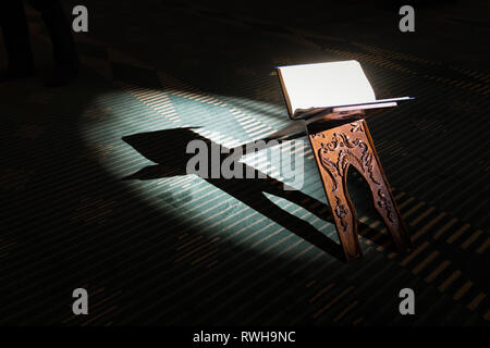 Holy Quran ( Kuran ), prayer beads and Crescent and Star, symbols of ...