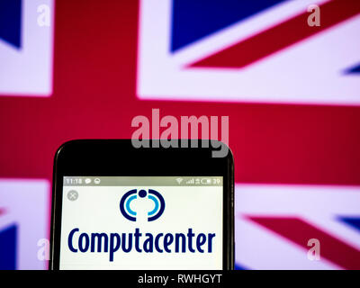 Computacenter plc company logo seen displayed on smart phone Stock ...