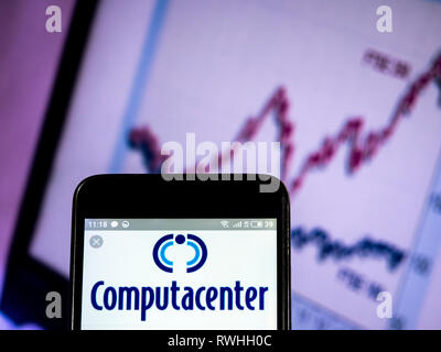 Computacenter plc company logo seen displayed on smart phone Stock ...