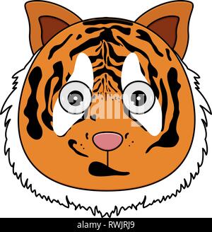 cute elephant head childish character vector illustration design Stock ...