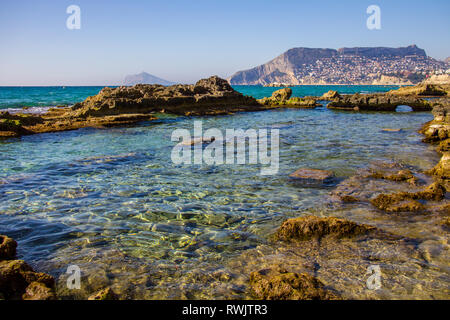 Ancient roman ruins, Banos de la Reina, the Baths of the Queen in Calpe ...