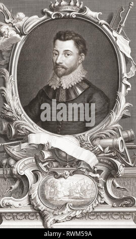 Sir Francis Drake was an English sea captain, privateer, slave trader ...