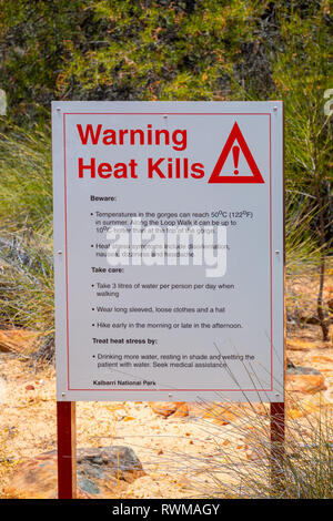 An extreme heat danger sign in Death Valley which is the lowest Stock ...
